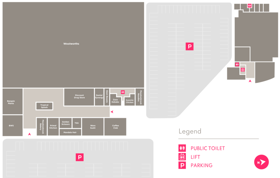 Centre Map - Meadowbrook Shopping Centre